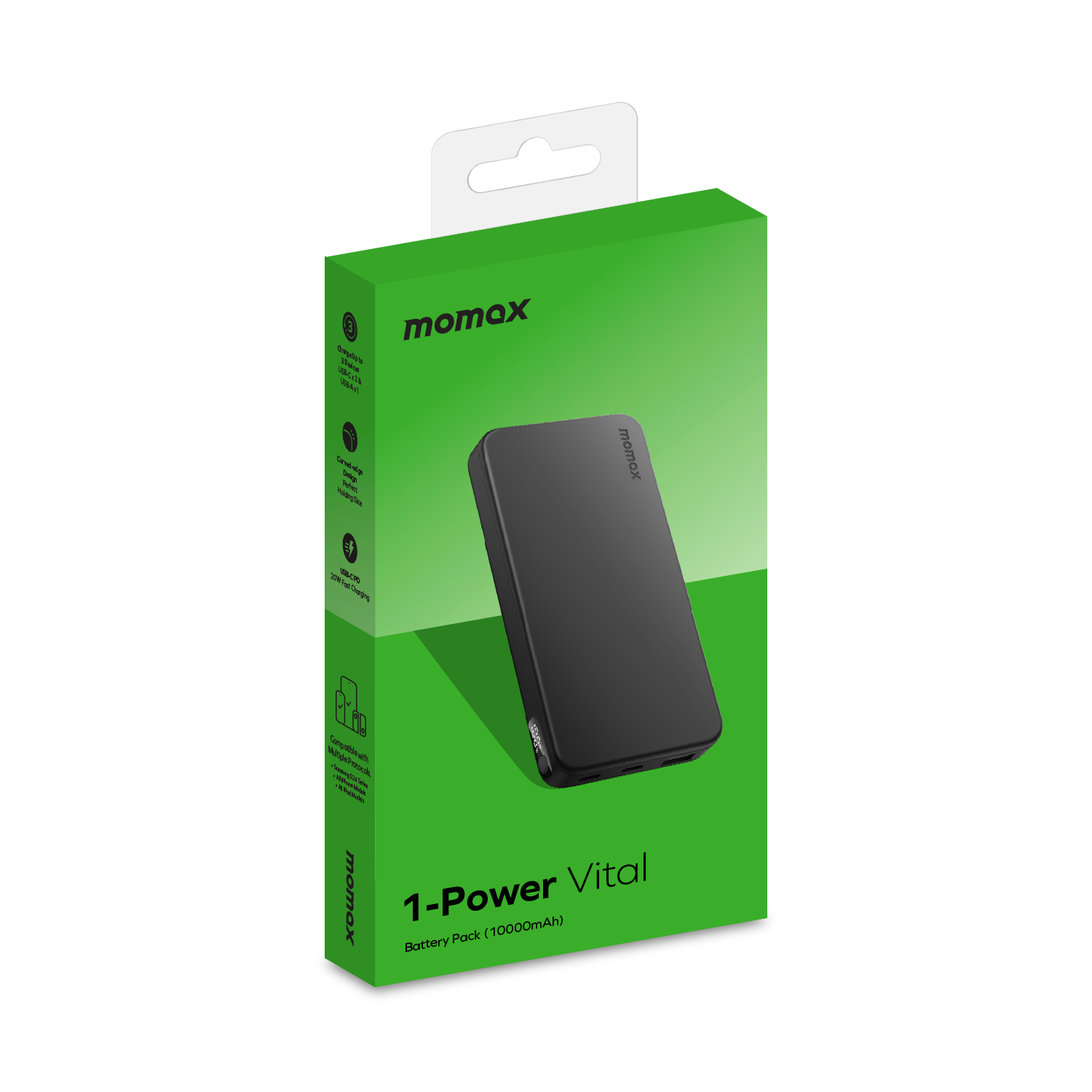 MOMAX 1-POWER VITAL 10000mAh EXTERNAL POWER BANK | Space.ae