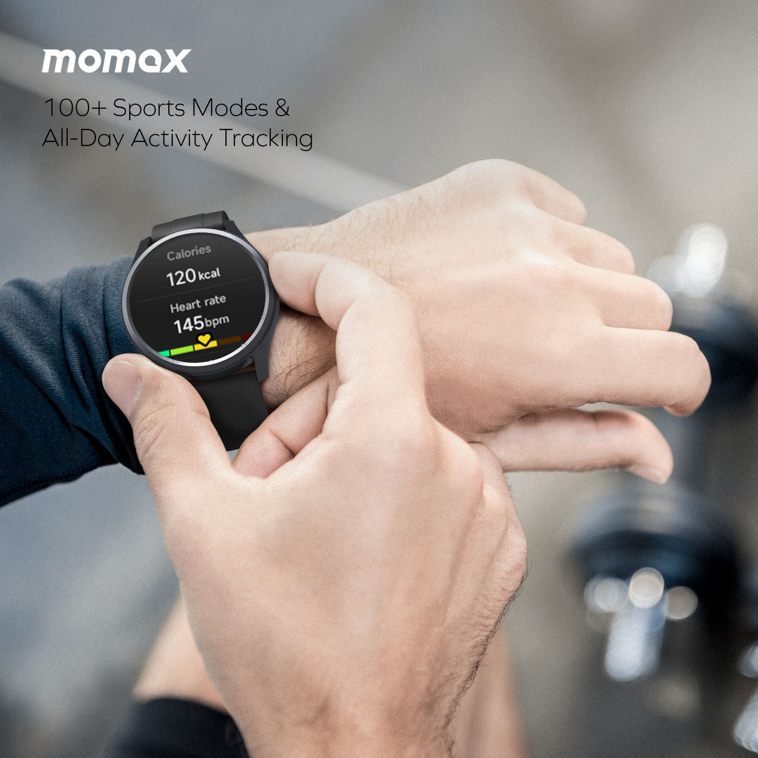 MOMAX 1-WEAR SMART WATCH ROUND | Space.ae