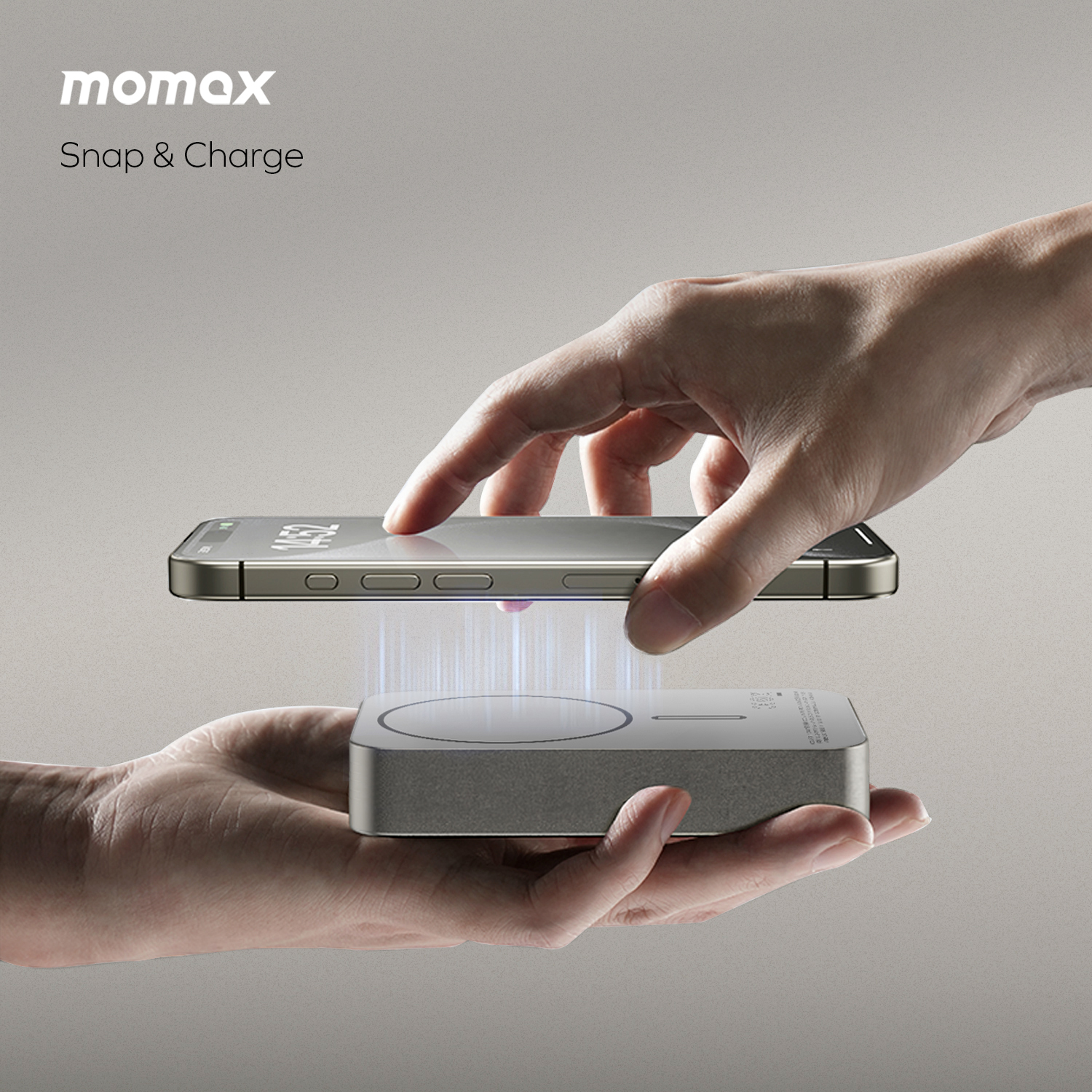 MOMAX Q.MAG X2 20000mAh GEN2 MAGSAFE WIRELESS POWER BANK | Space.ae