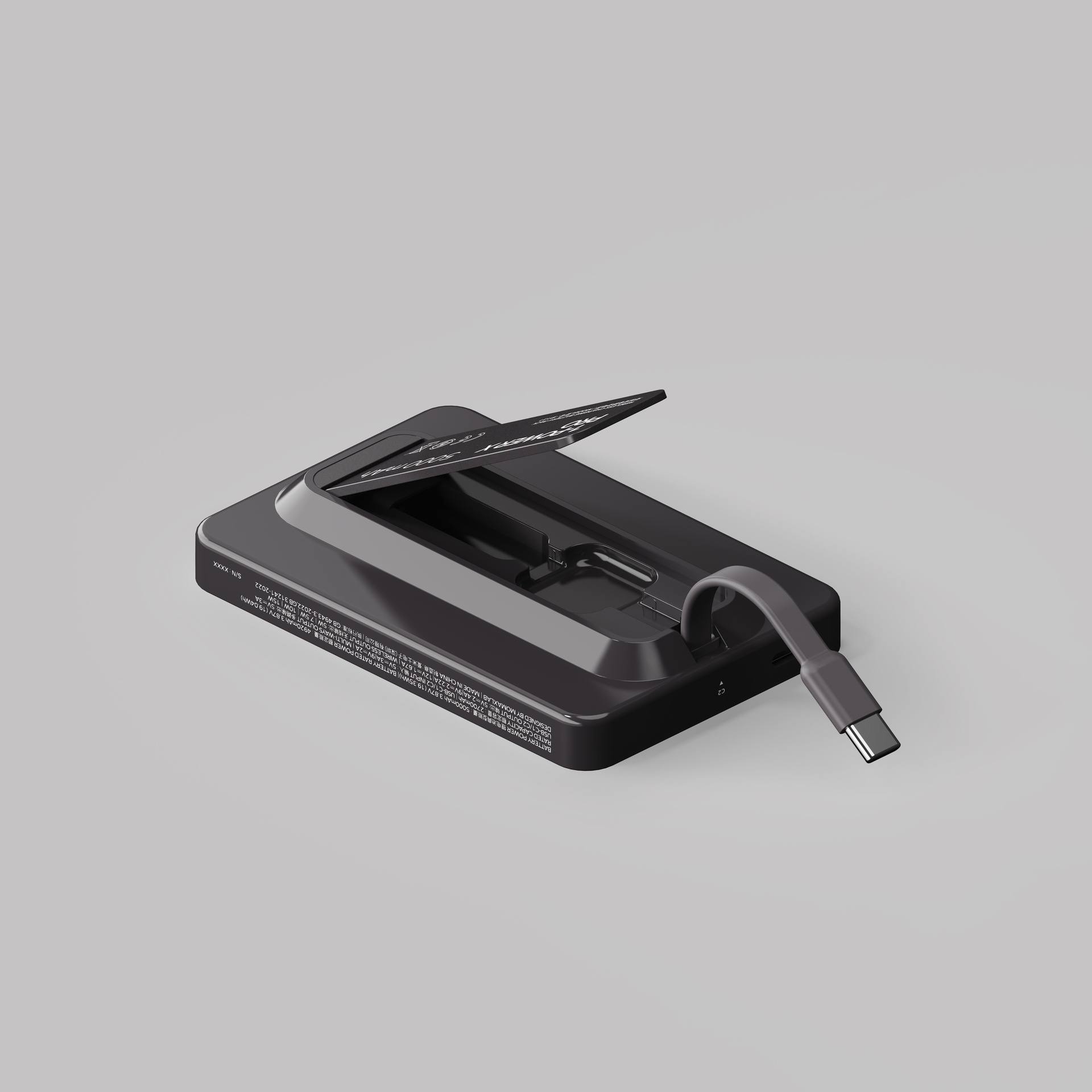 MOMAX 1-POWER X PRO 5000mAh MAGNETIC WIRELESS POWER BANK WITH STAND AND ...