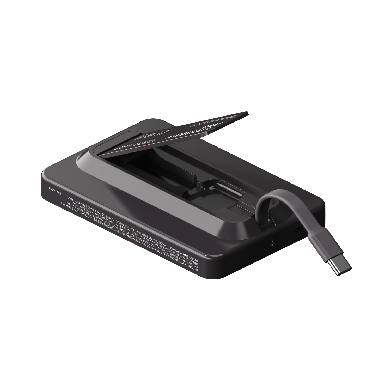 MOMAX 1-POWER X PRO 5000mAh MAGNETIC WIRELESS POWER BANK WITH STAND AND ...