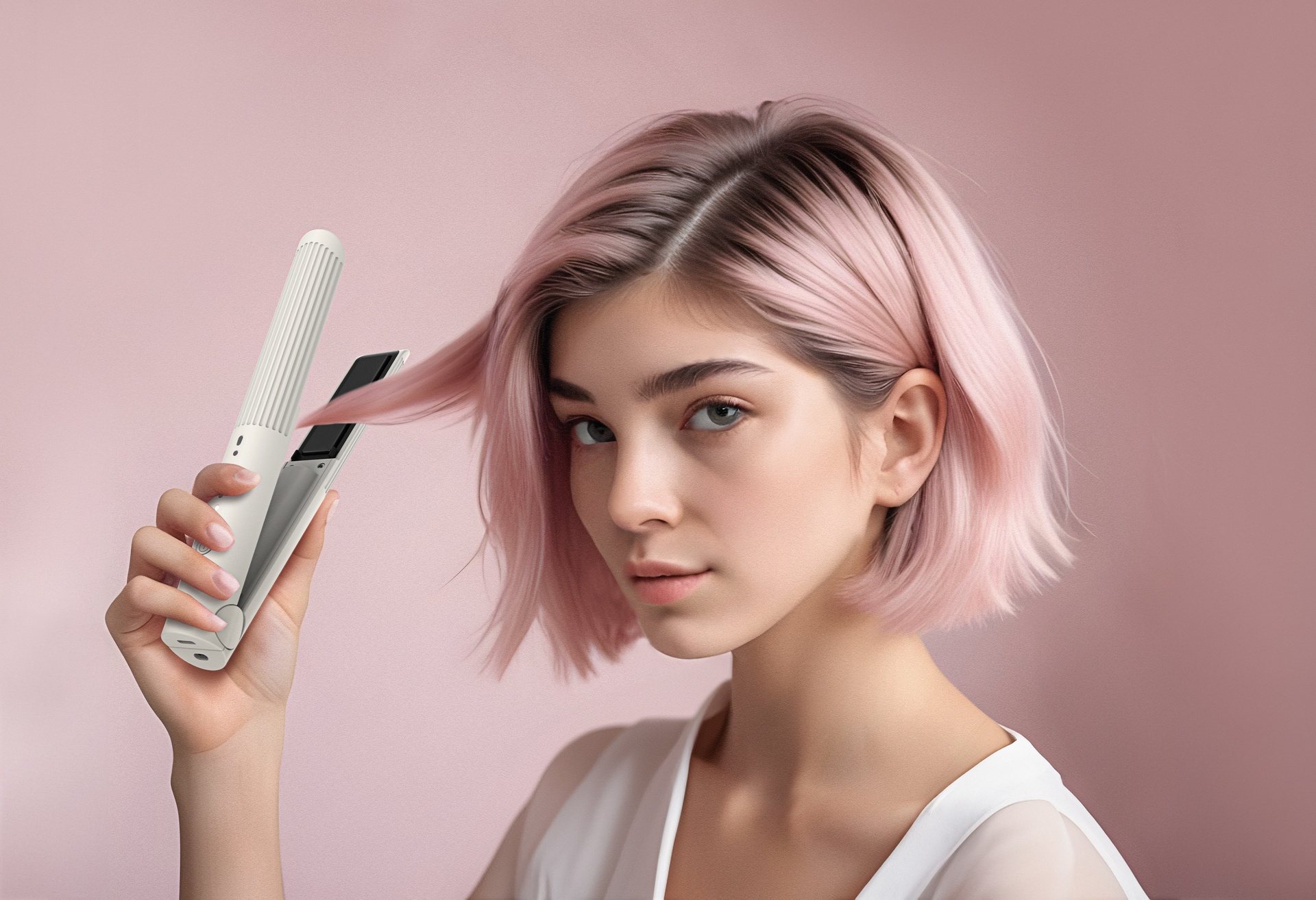 MOMAX 1-CARE STYLER CORDLESS MINI HAIR STRAIGHTENER | Space.ae