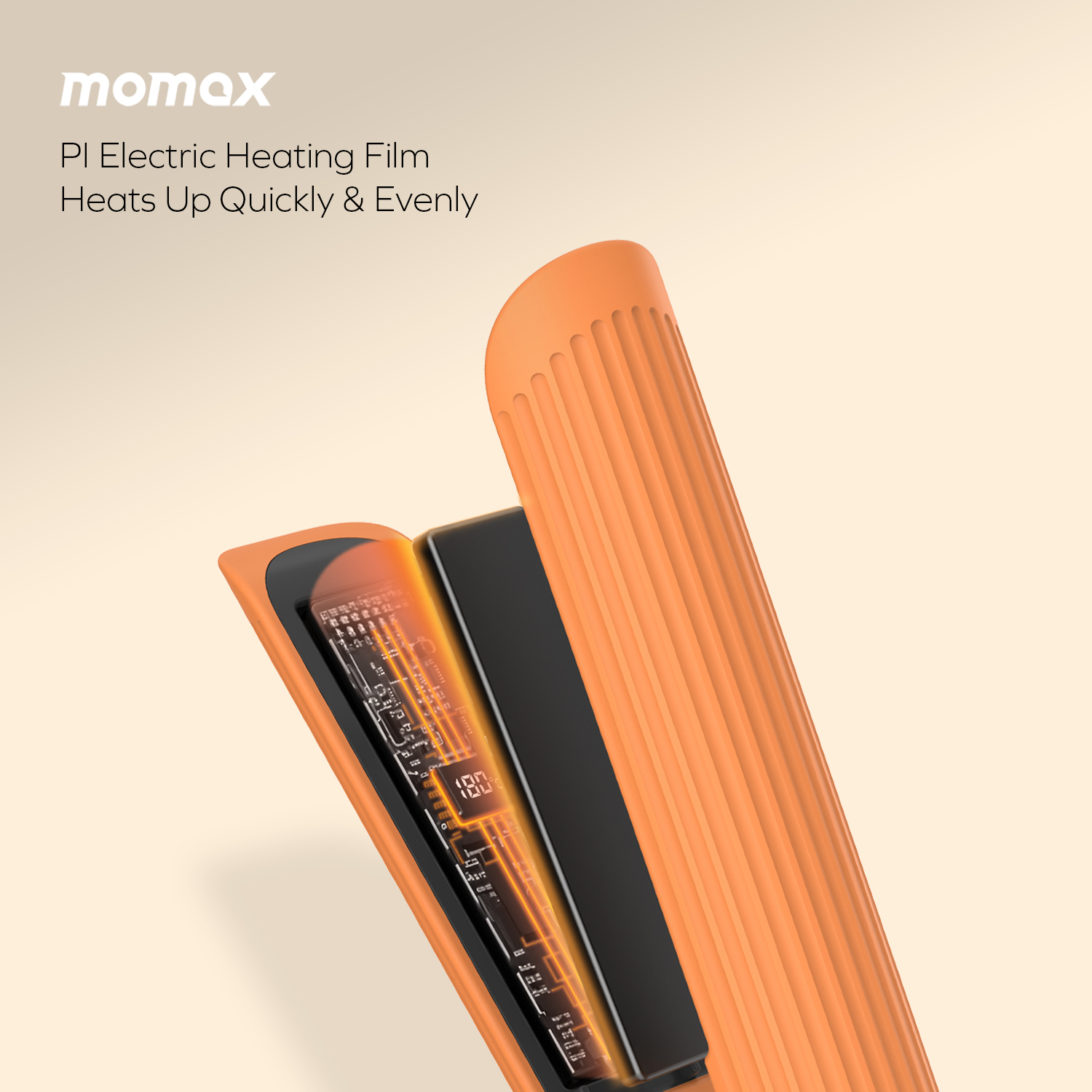 MOMAX 1-CARE STYLER CORDLESS MINI HAIR STRAIGHTENER | Space.ae