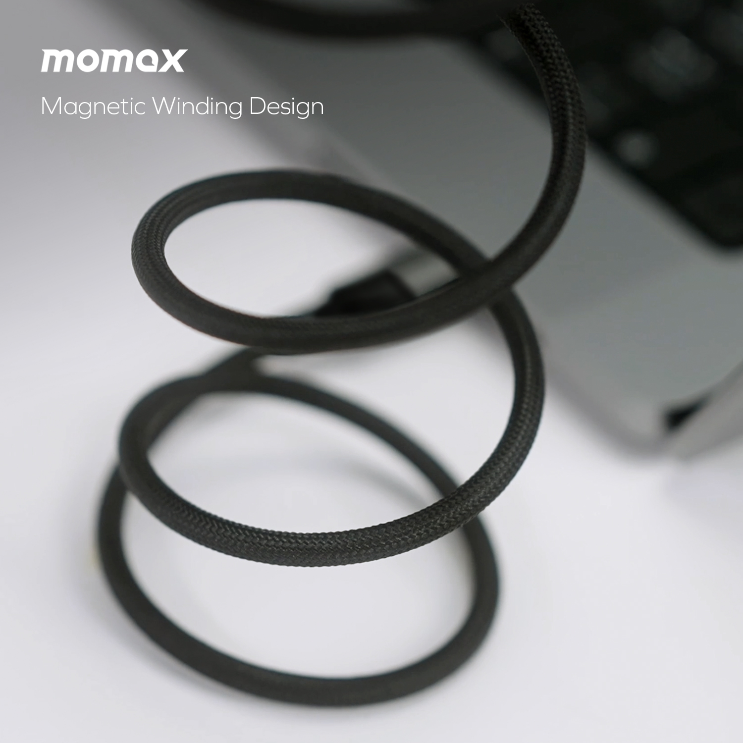 MOMAX MAG LINK 66W USB-A TO USB-C MAGNETIC CABLE 1M | Space.ae