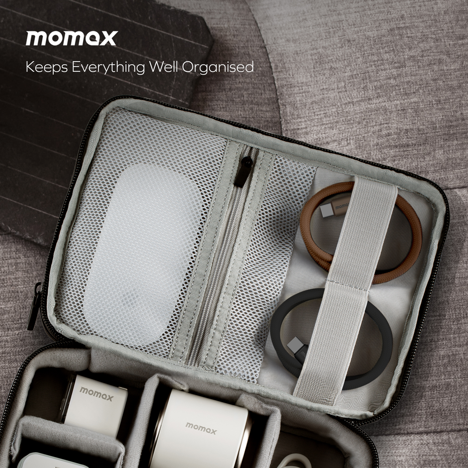 MOMAX MAG LINK 100W USB-C TO USB-C MAGNETIC CABLE 1M | Space.ae