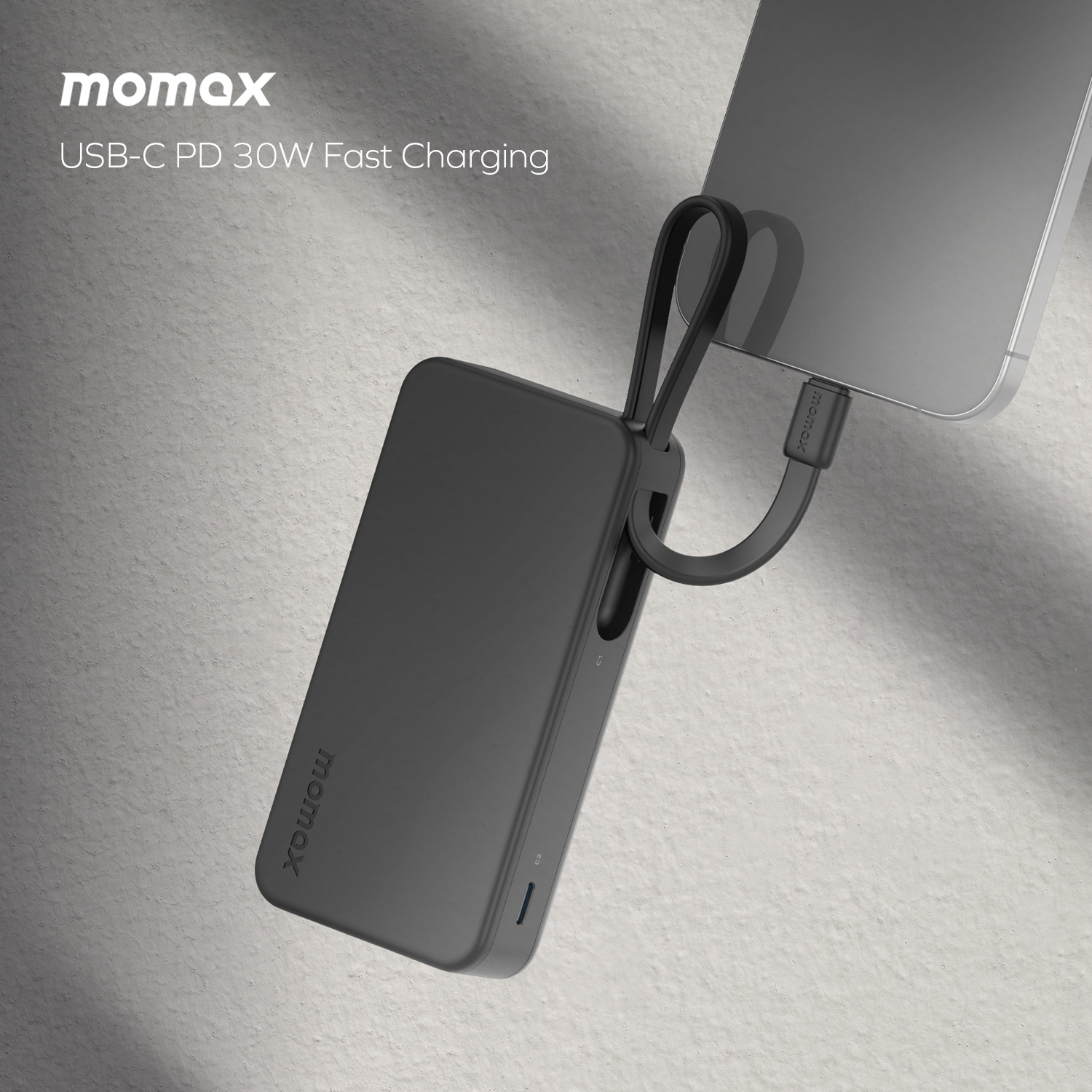 MOMAX 1-POWER VITAL+ 10000mAh POWER BANK WITH BUILT IN USB-C ...