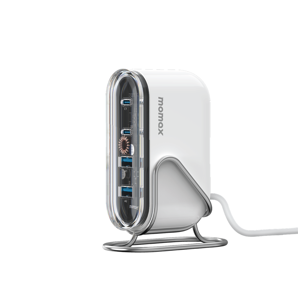 MOMAX 1-CHARGER FLOW PD 80W 4 PORTS GAN DESKTOP CHARGER | Space.ae