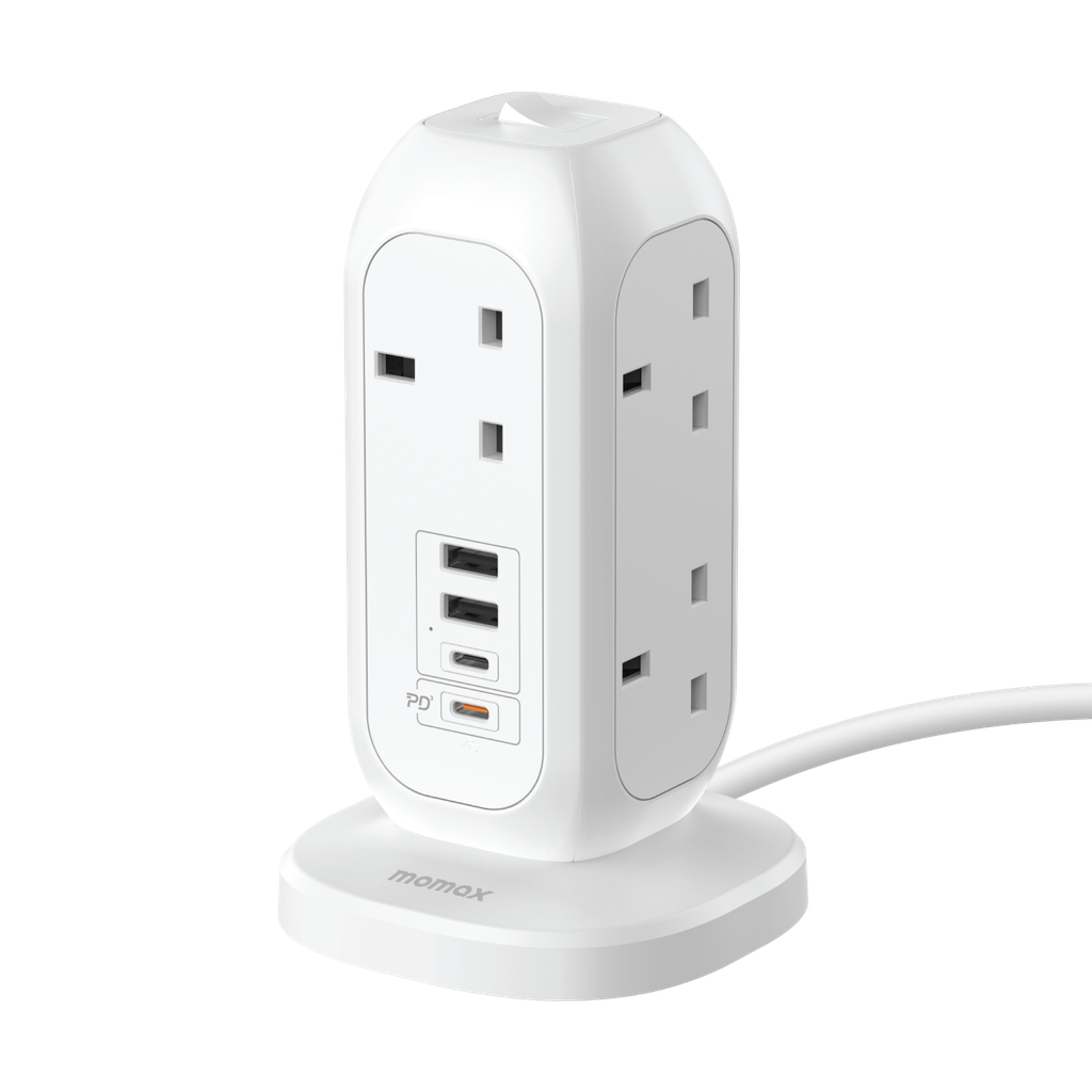 MOMAX ONEPLUG 7-OUTLET POWER STRIP WITH USB | Space.ae