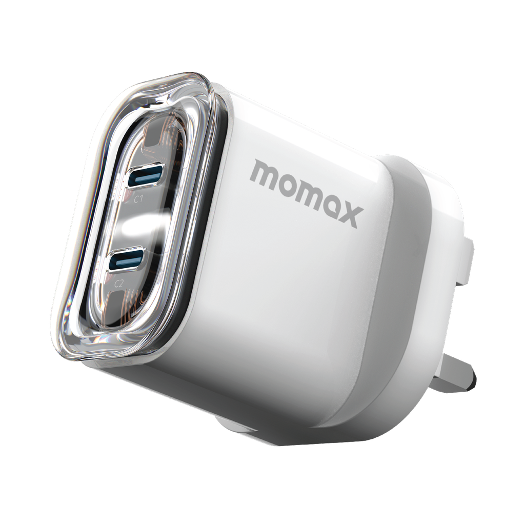 MOMAX 1-CHARGER FLOW PD 35W 2 PORTS GAN WALL CHARGER | Space.ae