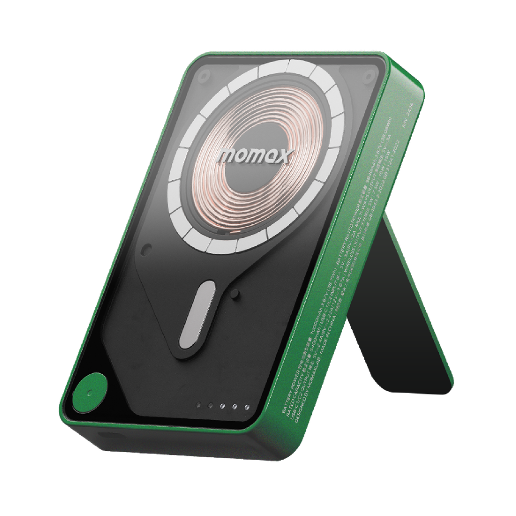 MOMAX 1-POWER X PRO+ 10000mAh MAGNETIC WIRELESS POWER BANK WITH STAND ...